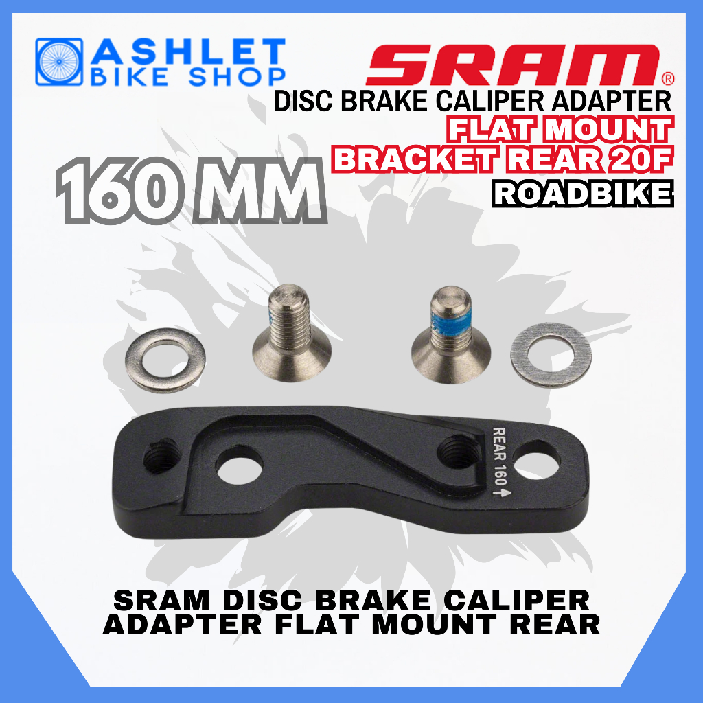ORIGINAL SRAM Disc Brake Caliper Adapter FLAT MOUNT BRACKET REAR 20F ...