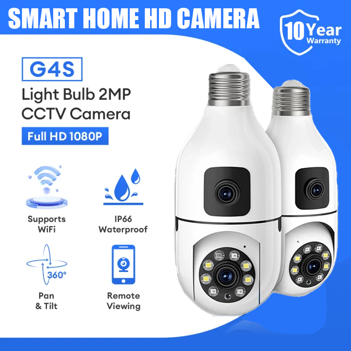 CCTV Camera Wifi Connect To Cellphone With Voice 360°1080P Wireless ...