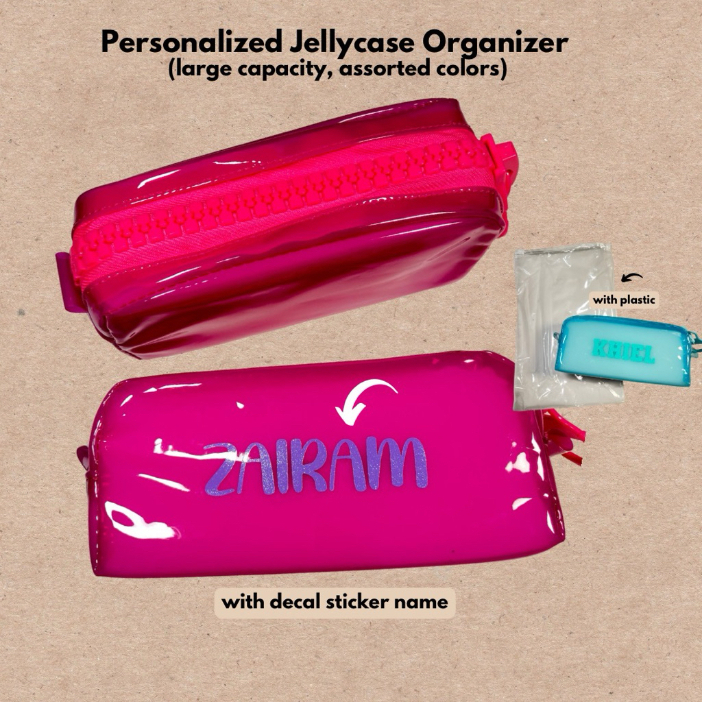 Customized Jelly pencil case with name Large Capacity | Shopee Philippines