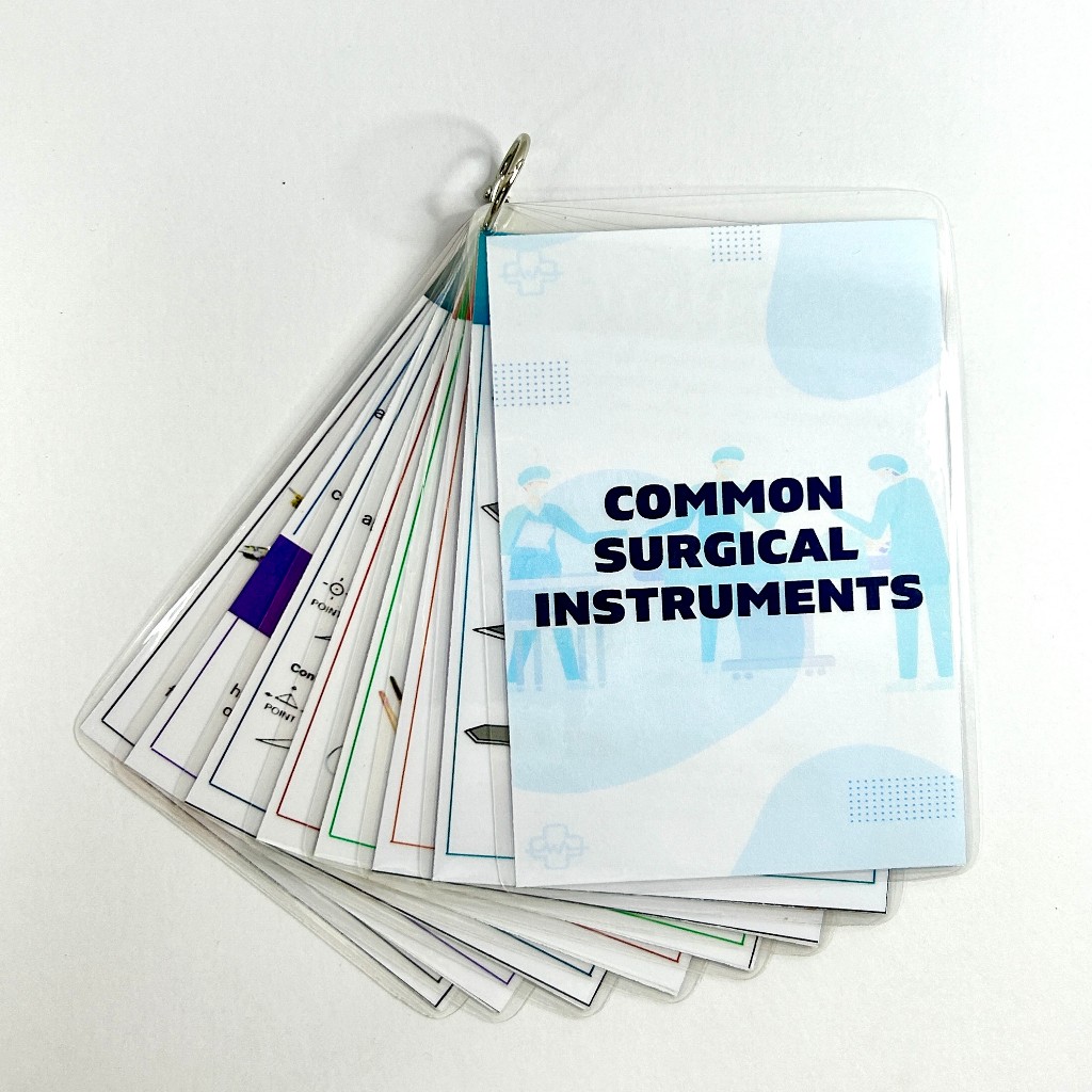 Common Surgical instruments Nursing Flashcard Laminated | Shopee ...
