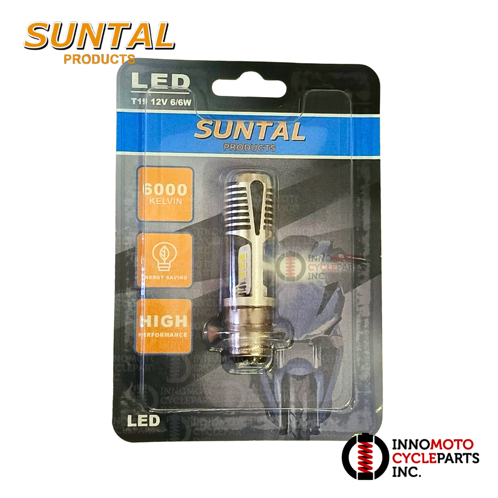 Suntal LED (1Leg/T19) Headlight Bulb / 12V 6/6W / 6000 Kelvin | Shopee ...