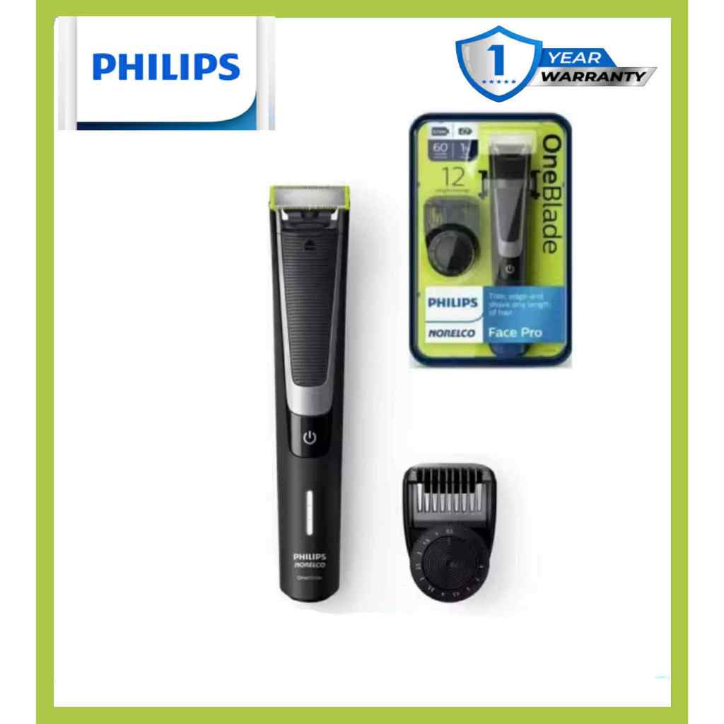Philips Norelco Oneblade Pro Hybrid Electric Trimmer and Shaver, Black ...