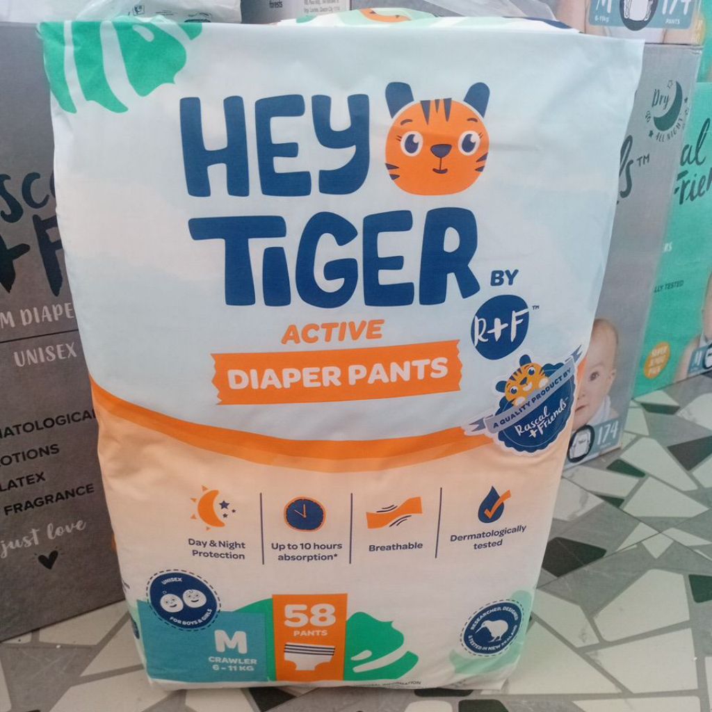 58pcs Hey Tiger Active Diaper Pants Medium by Rascal + Friends | Shopee ...