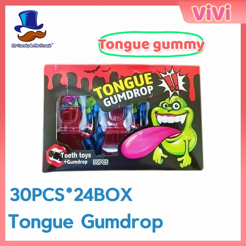 30 pieces of tongue-shaped gummy candies/Fun gummy candies | Shopee ...