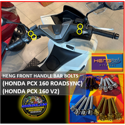 HENG Original Front Handle Bar Bolts for HONDA PCX 160 ROADSYNC / PCX ...
