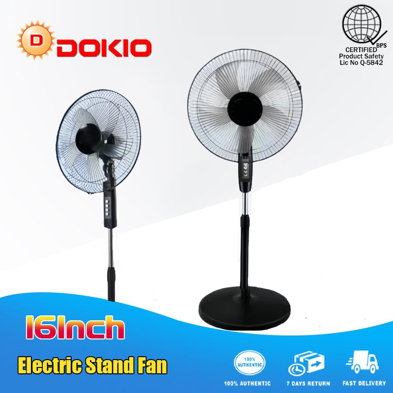 DOKIO Stand Fan 16inch Electric Fan Stand Fan Floor Fan Vertical Fan 5 ...
