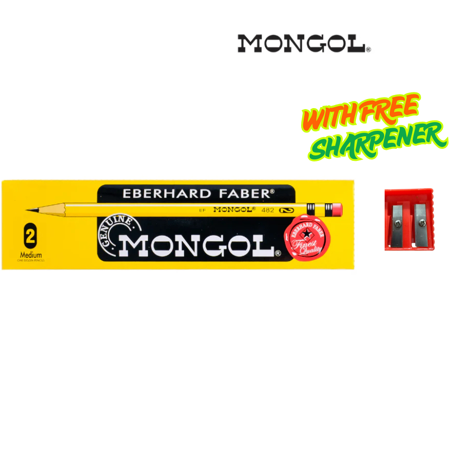 Mongol No. 2 & 1 Pencil – 100% Authentic Smooth & Reliable Writing ...