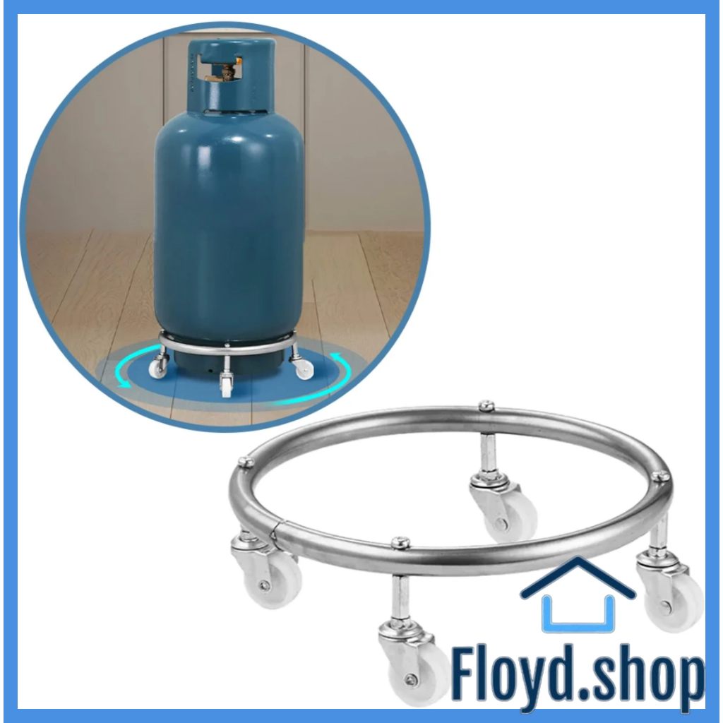Movable Gas Cylinder Base with Wheel Mobile Bracket Rotation 360 Degree ...