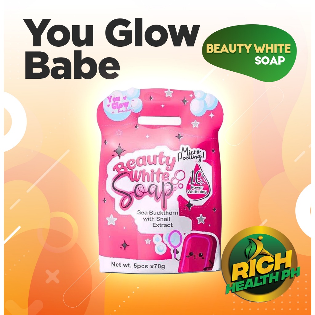 Beauty White Soap 5pcs per pouch 70grams with Sea Buckthorn, Snail ...