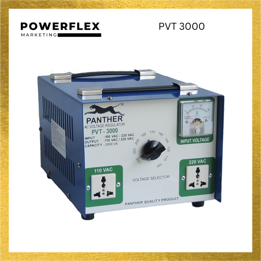 Panther PVT 3000 Manual Voltage Regulator / Variable Transformer 3000 ...