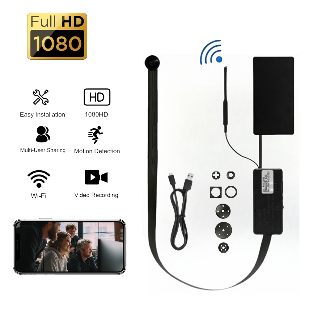 1080P WiFi Security Spy Hidden Camera with Motion Detection and Remote ...