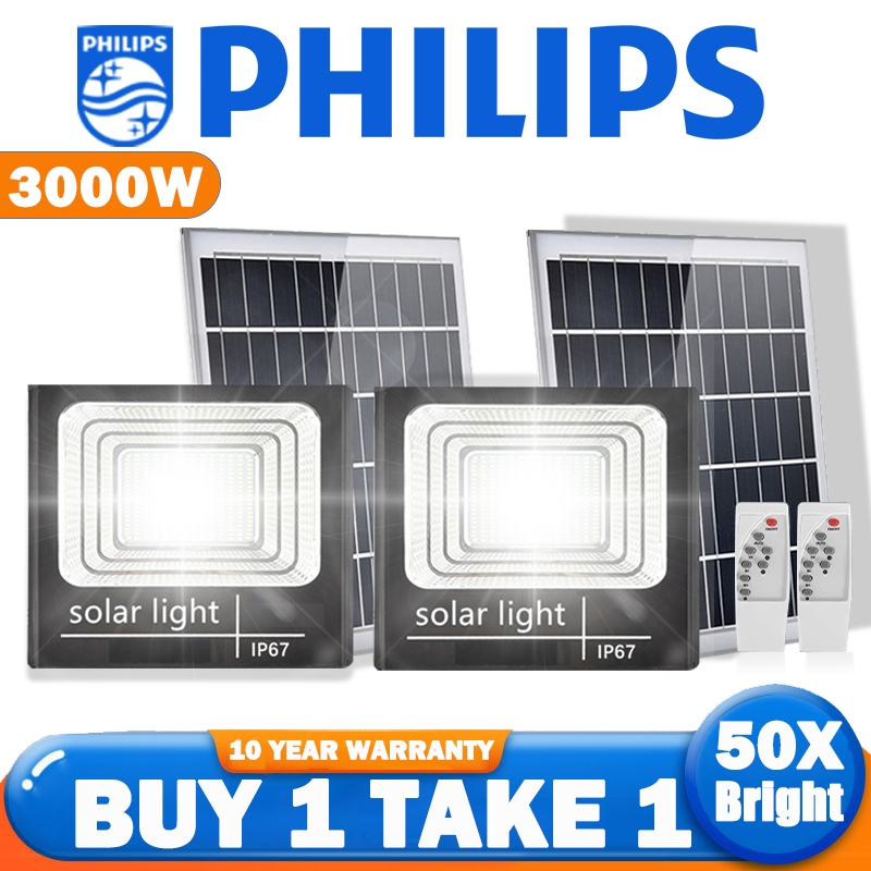 3000W BUY 1 TAKE 1 Solar Light 50X Bright LED Outdoor IP67 Waterproof ...