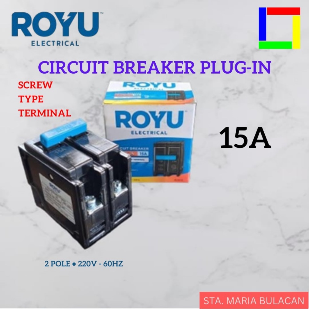 Royu CIRCUIT BREAKERS 15 AMP (Plug-In Type) Sold per Piece | Shopee ...