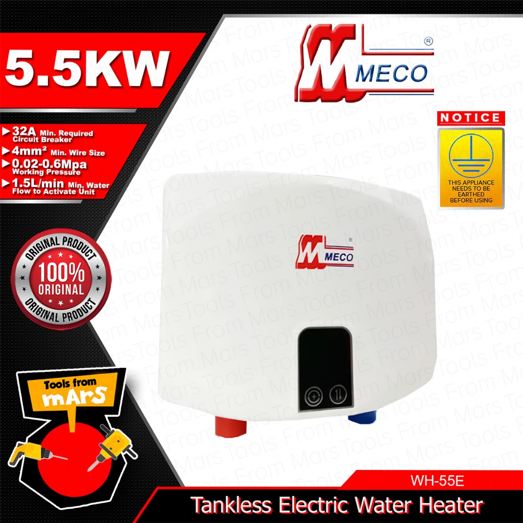Meco 5500W Tankless Multipoint Electric Water Heater Continuous Hot ...