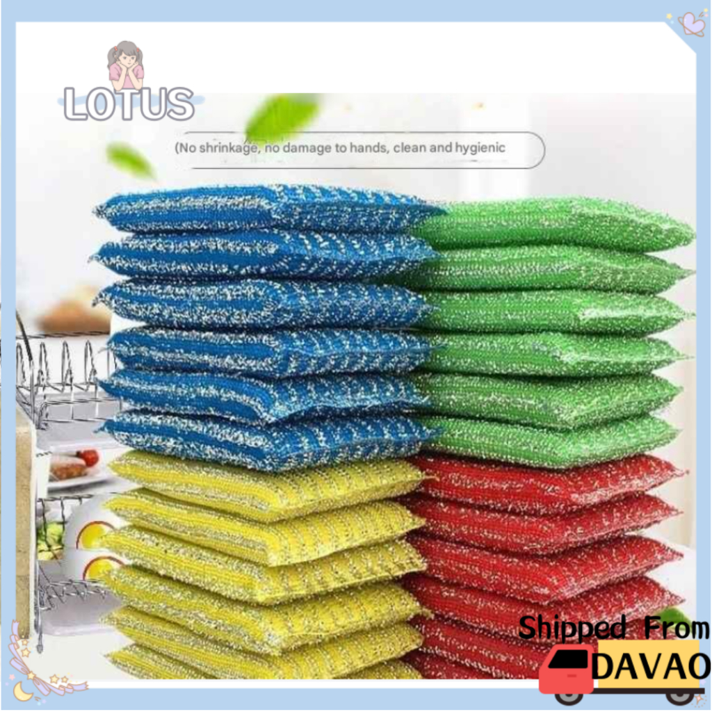 LOTUS Bright Color Large Sponge Wipe 4-piece Set of Scrubbing ...