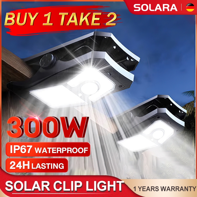 Solara Solar Clip Light Solar Light Outdoor Waterproof Solar Garden ...