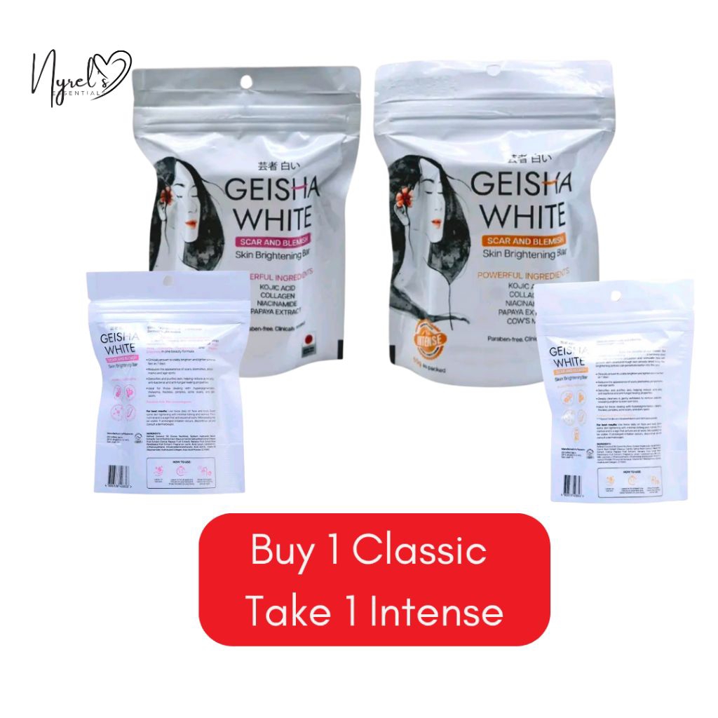 Geisha White Buy 1 Classic Take 1 Intense (Resealable Pouch) 65g ...