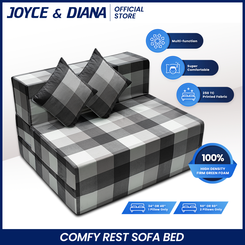 [Comfy Rest Sofa Bed 6"] Joyce & Diana Comfy Rest Sofa Bed 6 inches with FREEBIE | Shopee ...