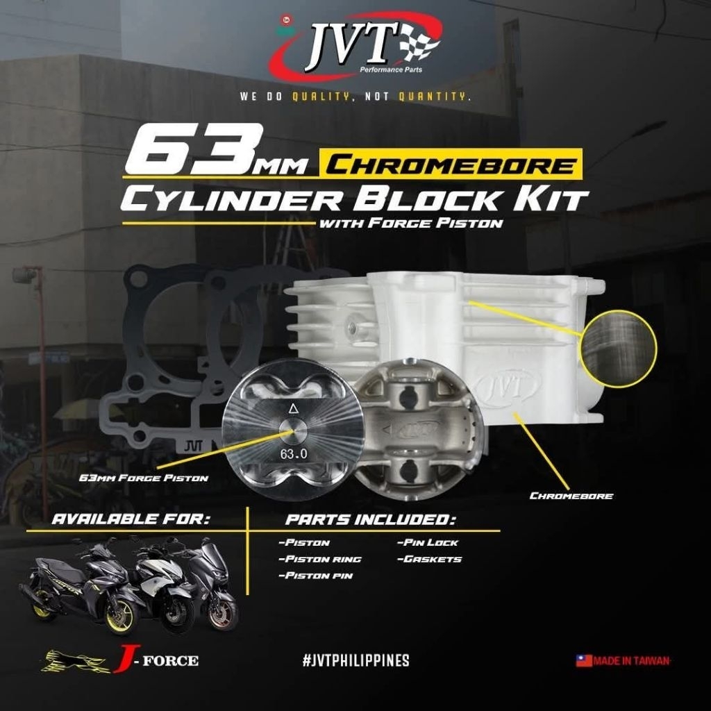 JVT 63mm NMAX V1/ V2 & AEROX V1/ V2 BLOCK with cooling pin | Shopee ...