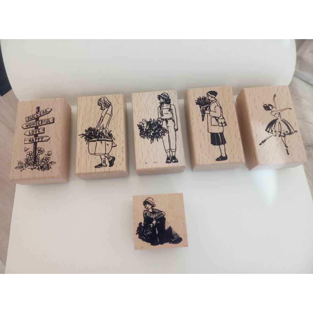 New Wooden stamp - Girls Series sold per piece | Shopee Philippines