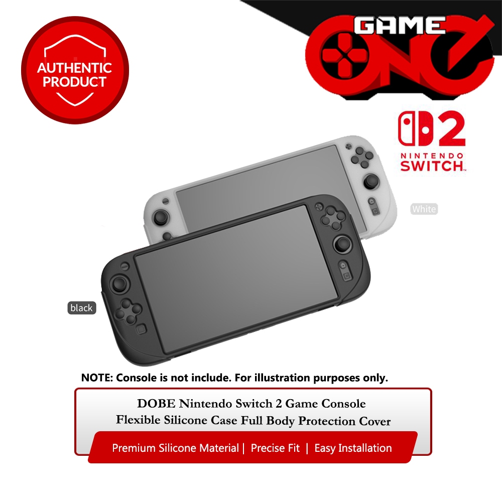 Dobe Nintendo Switch 2 Game Console Flexible Silicone Case Full Body ...