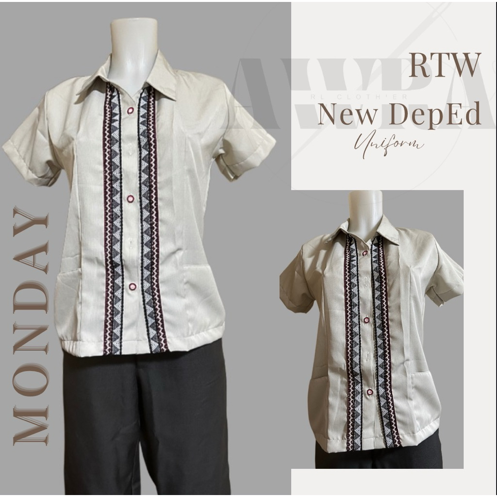NEW DepEd Uniform ORIGINAL (Ready to Wear) (XS-10XL) | Shopee Philippines