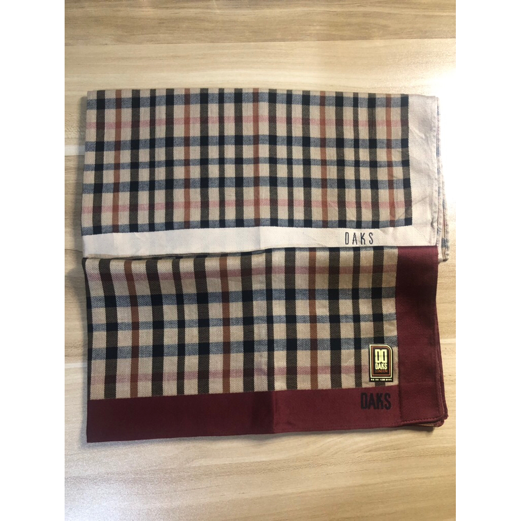 !BUNDLE! DAKS London Handkerchiefs 100% Cotton - Japan Source | Shopee ...