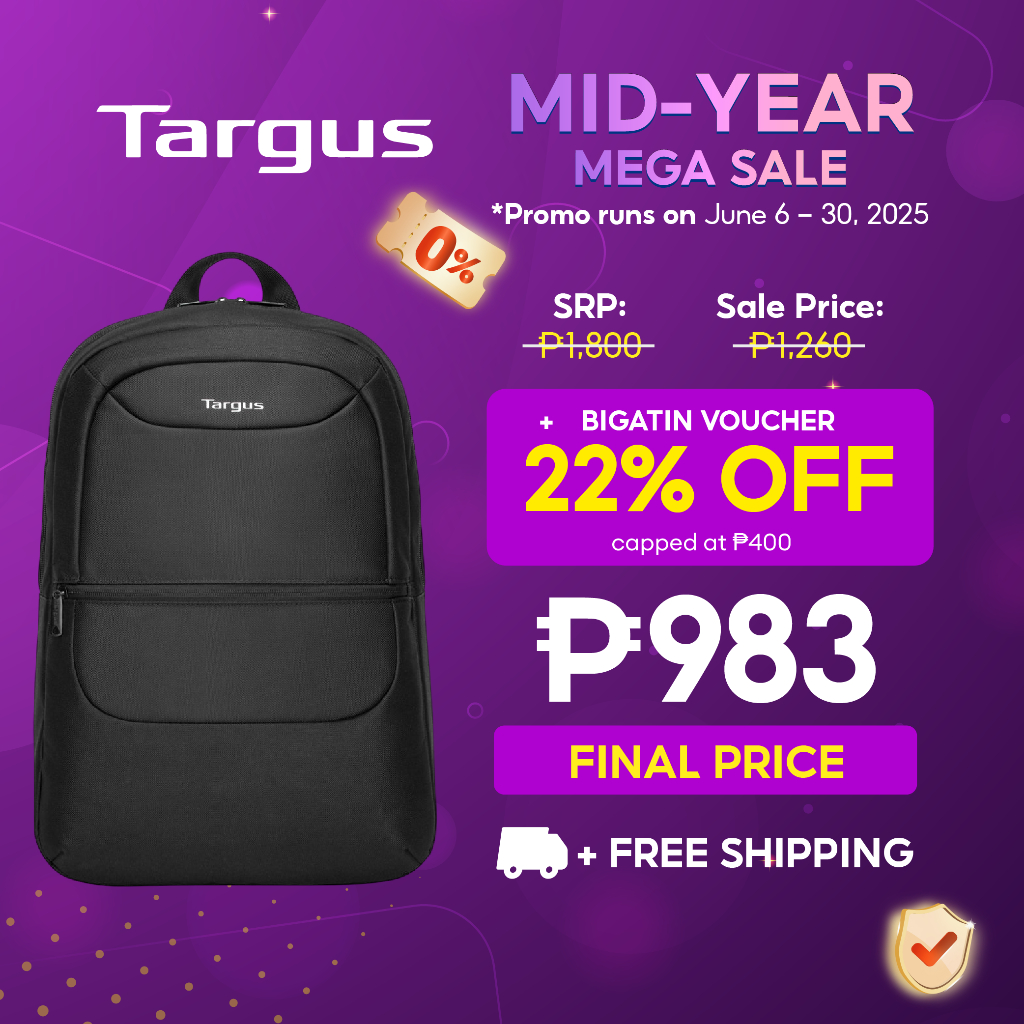 Targus 15.6" Safire Durable Lightweight Material Essential Laptop ...