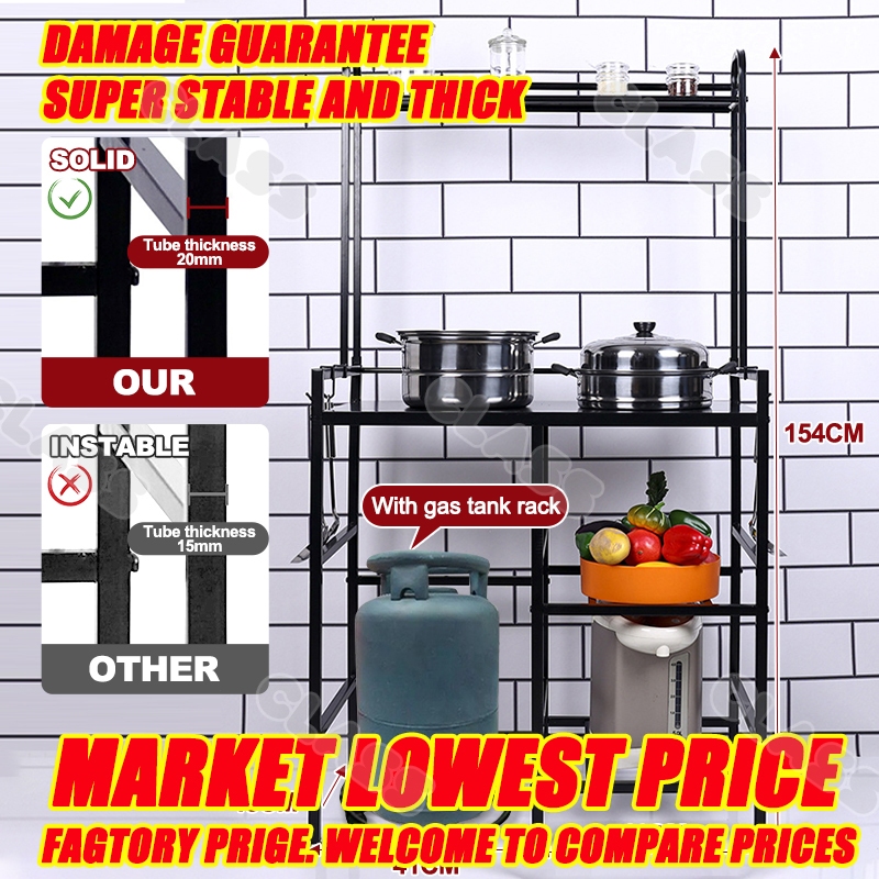 Gas Stove Stand Rack Heavy Duty Kitchen Heavy Duty Gas Tank Organizer ...