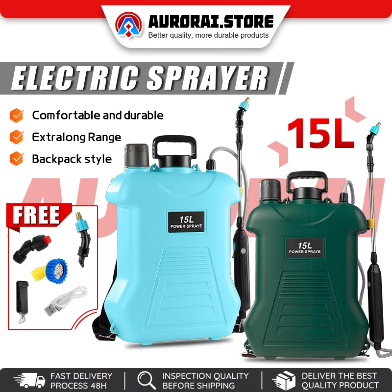 15L Knapsack Electric Sprayer Agriculture/Garden Rechargeable Power ...