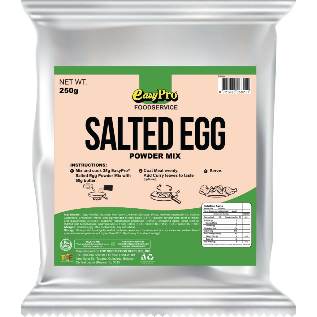 EASYPRO - Salted Egg Powder 250g | Shopee Philippines