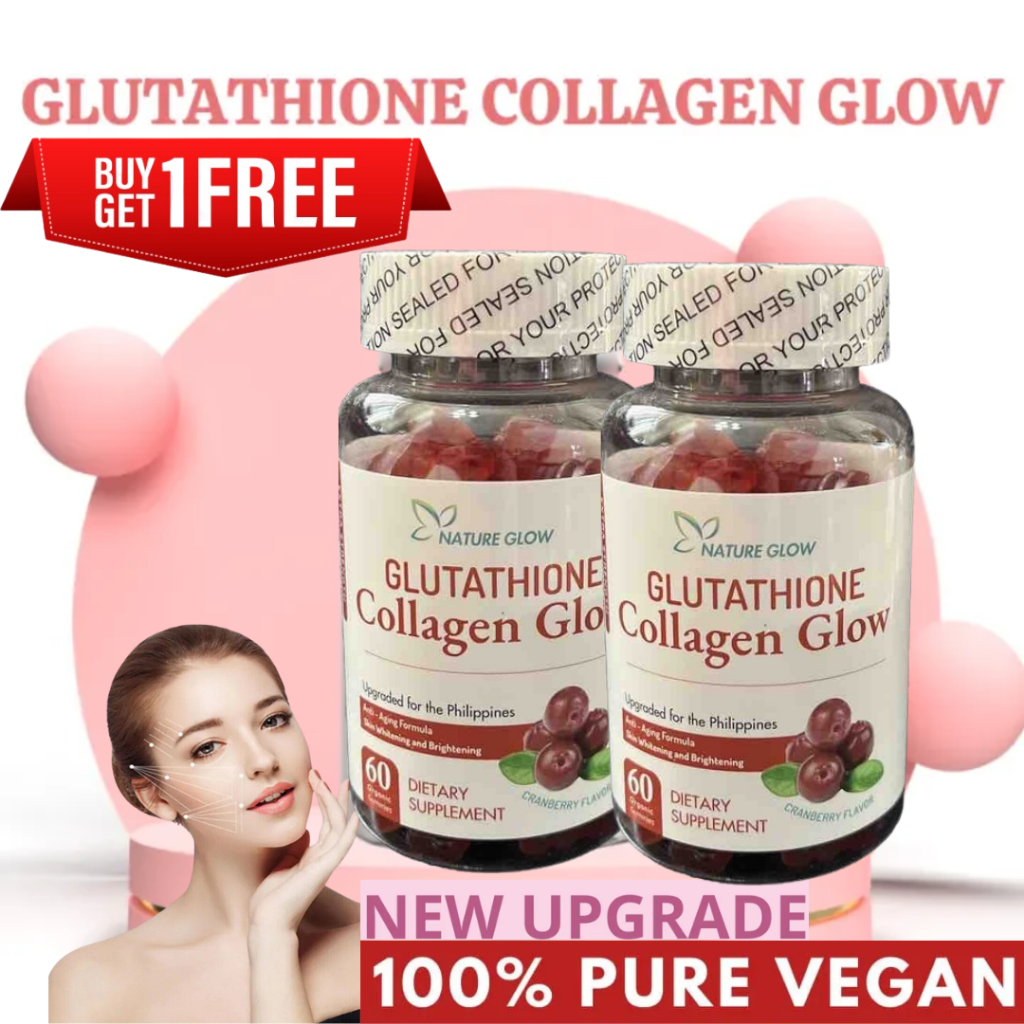 NATURE GLOW Glutathione -Collagen Glow Gummies Original Anti-Aging ...