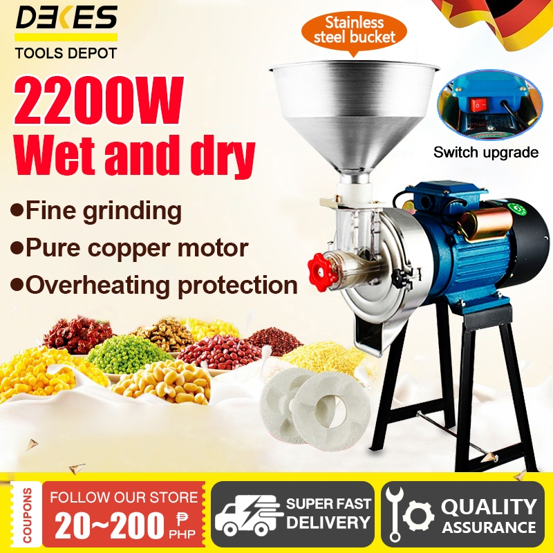 Wet and Dry Grinder 3HP Grinding Peanut Butter Heavy Duty Commercial ...