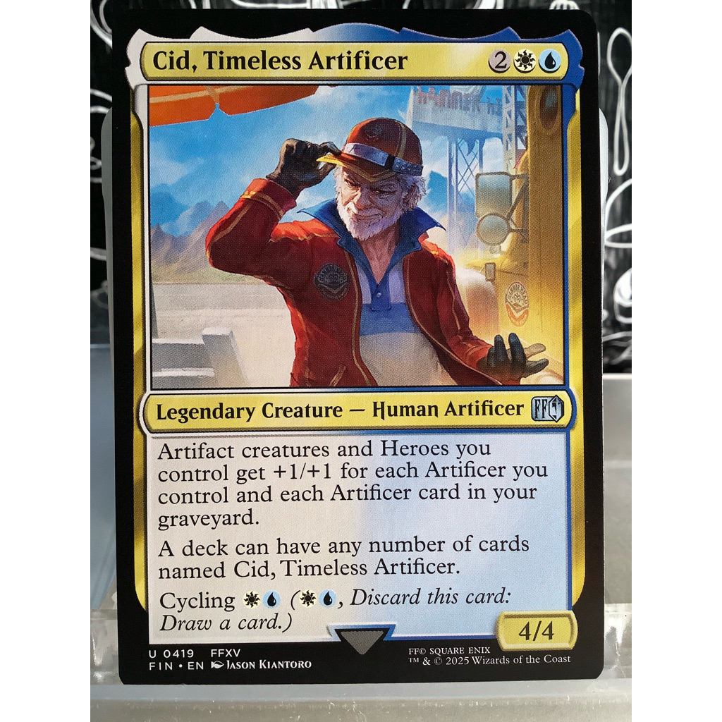 MTG - Cid, Timeless Artificer (Universes Beyond: Final Fantasy ...