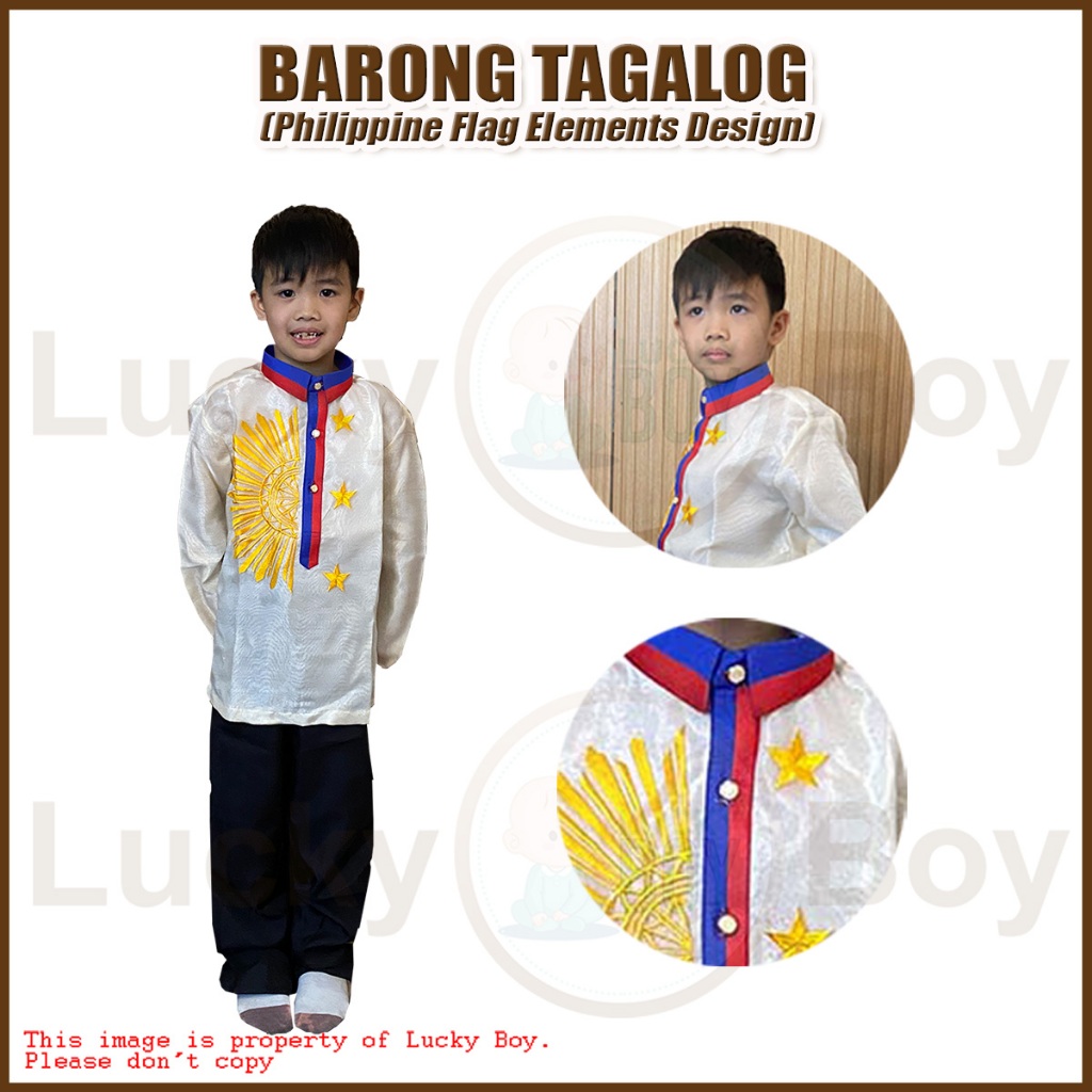 Buwan ng Wika Barong Tagalog Philippine Flag Design Cultural/Formal ...