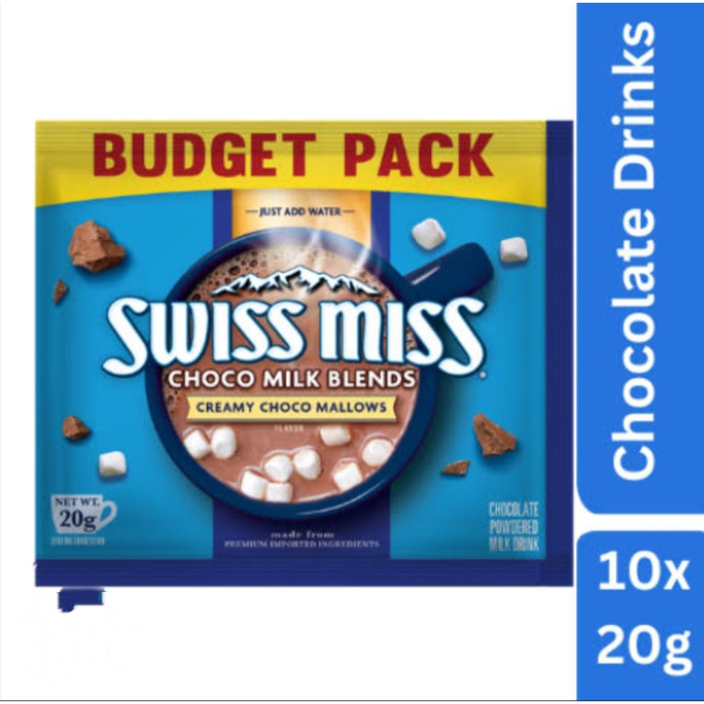 Swiss miss Budget Pack 10 sachets x 20grams | Shopee Philippines