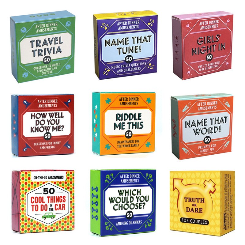 ⚡After Dinner Amusements How Well Do You Know Me Riddle Me This Go ...