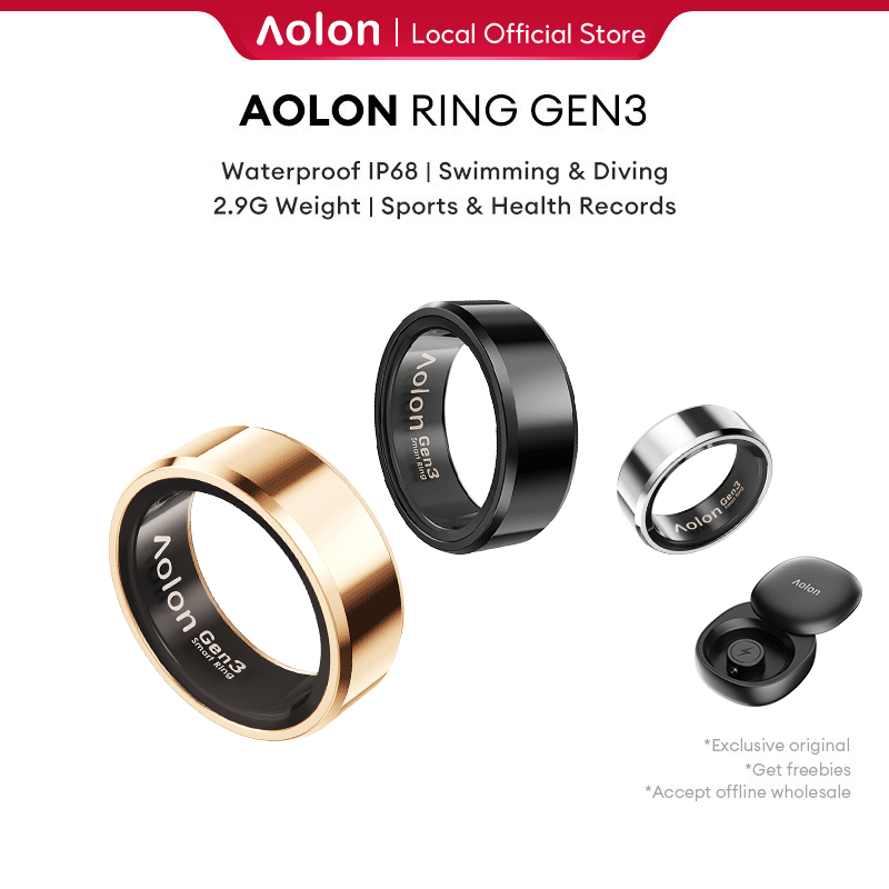 Huafit Aolon Ring Gen3 Smart Ring Swim and Diving Original Health ...