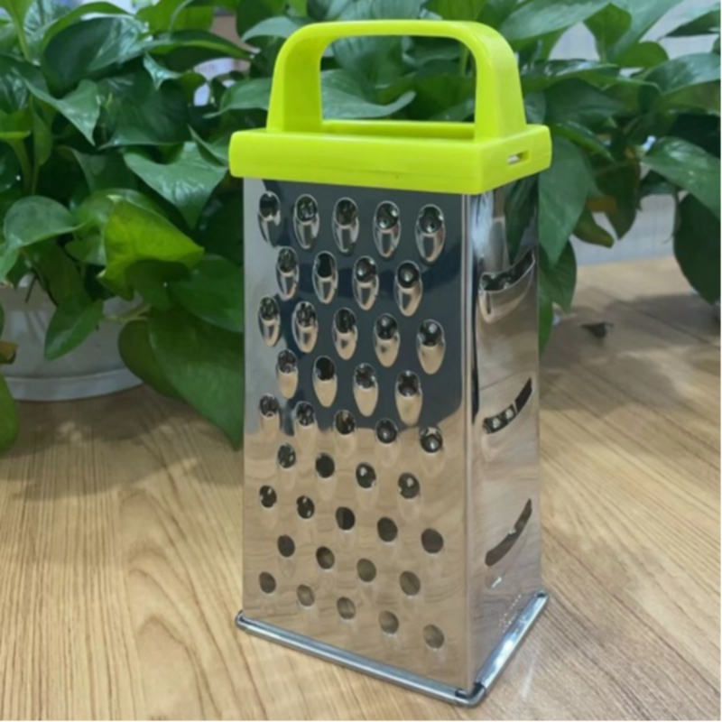 Kitchen stainless steel 4-sided food grater vegetable cheese crumbler ...