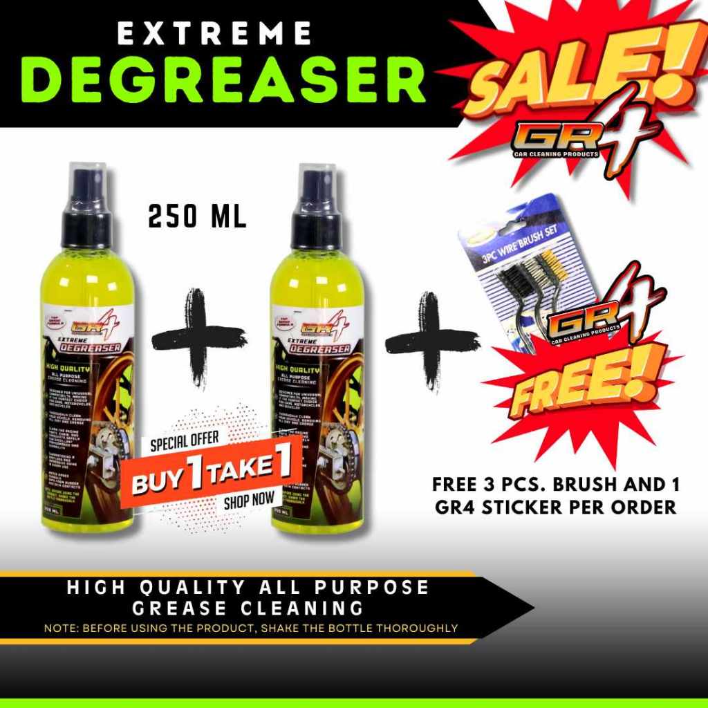 BUY 1 TAKE 1 Extreme Degreaser 250 ml and FREE 3pc. Brush for All ...