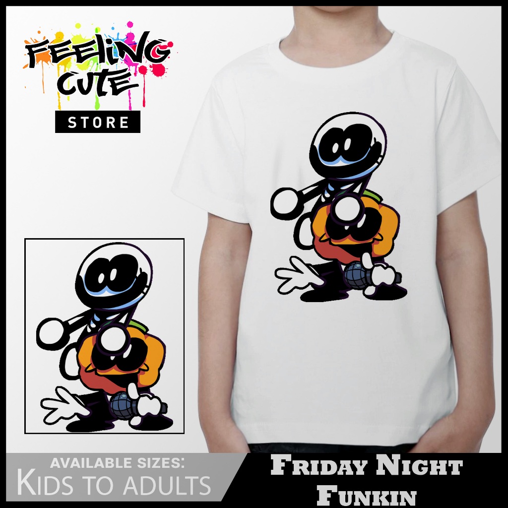 Friday Night Funkin Shirt FNF Shirt Kids to Adults Unisex | Shopee ...