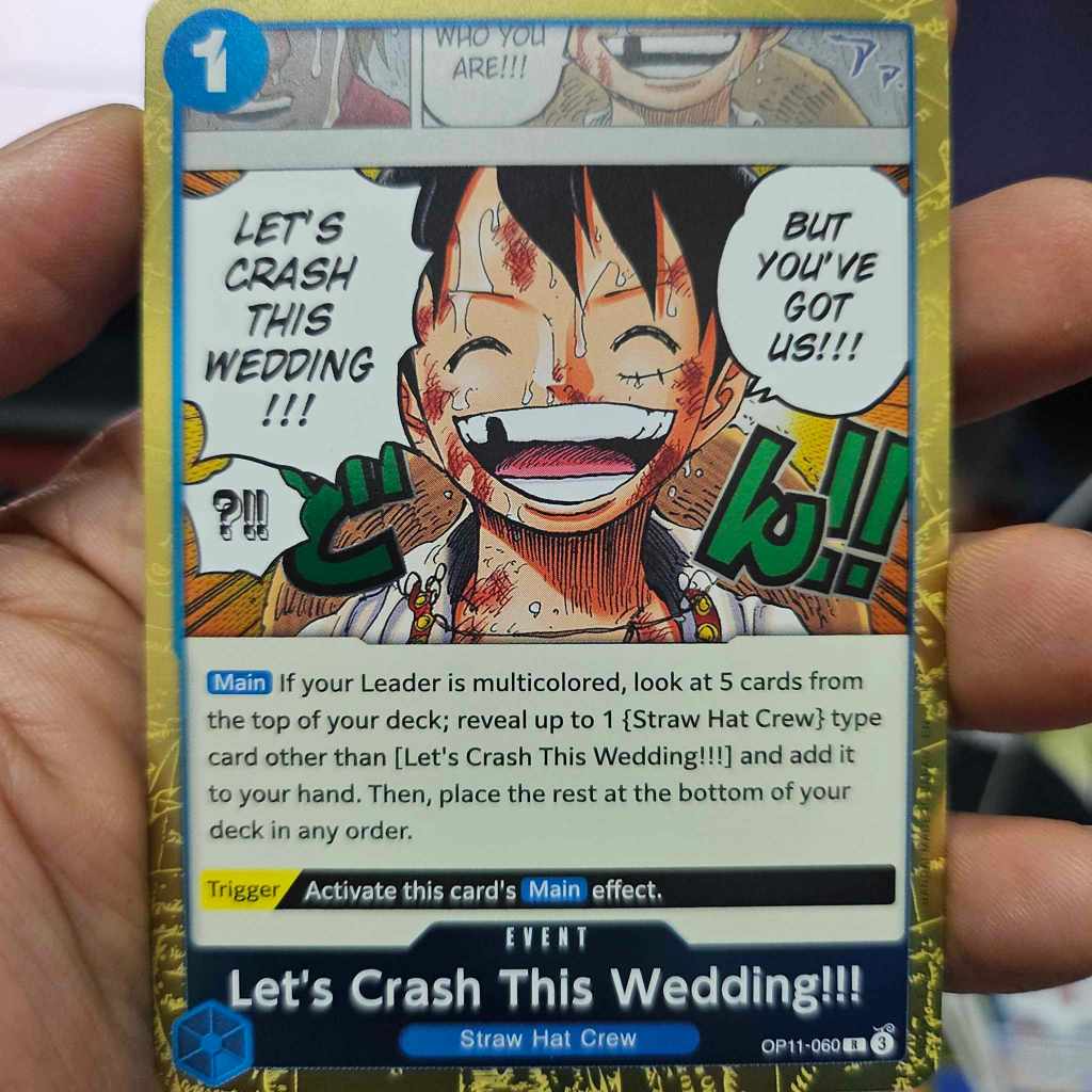 One Piece TCG [ENGLISH] R OP11-060 Let's Crash This Wedding!!! | Shopee ...