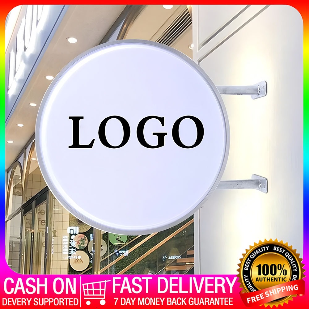 LED light box, circular advertising light box, illuminated sign ...