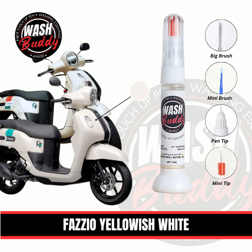Touch Up Paint Yamaha Fazzio Yellowish White Permanent Paint Touch Up ...