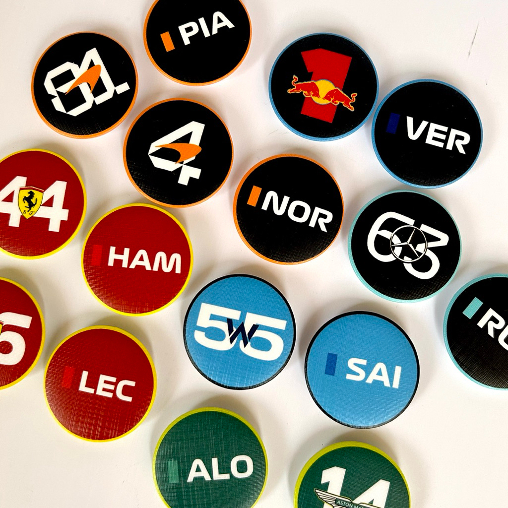 F1 Formula 1 2025 Button Pin Set | Fan Made (1.75 inches/44mm) | Shopee ...