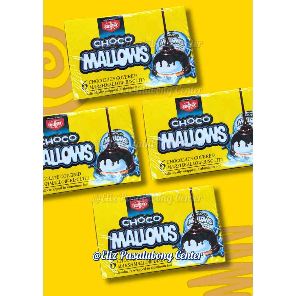 (FIBISCO) 1 BOX ONLY - CHOCO MALLOWS 6PCS INSIDE | Shopee Philippines