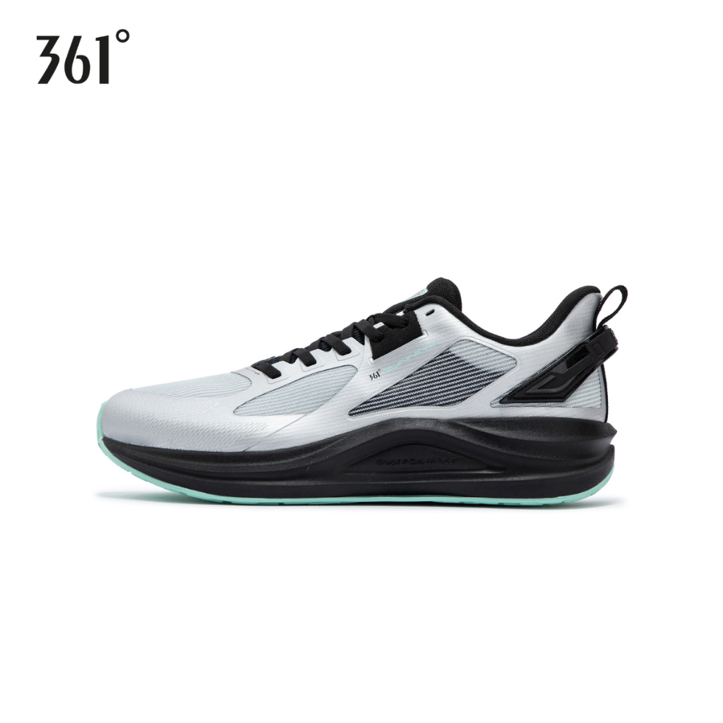 361 Degrees Lock-Fit V Men’s Spark Running Shoes in Photon Gray/Silver ...