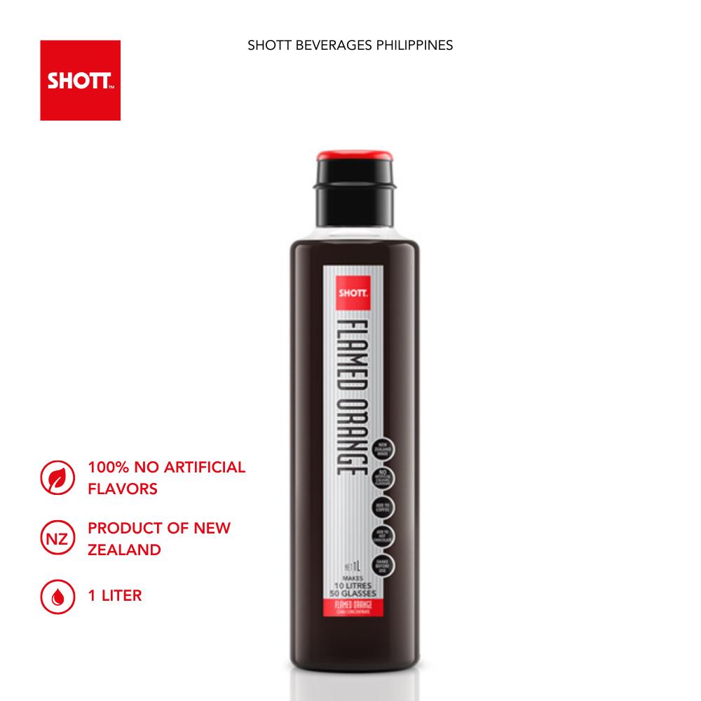 SHOTT Flamed Orange Syrup 1Ltr [Best Consume JANUARY 2027] | Shopee ...