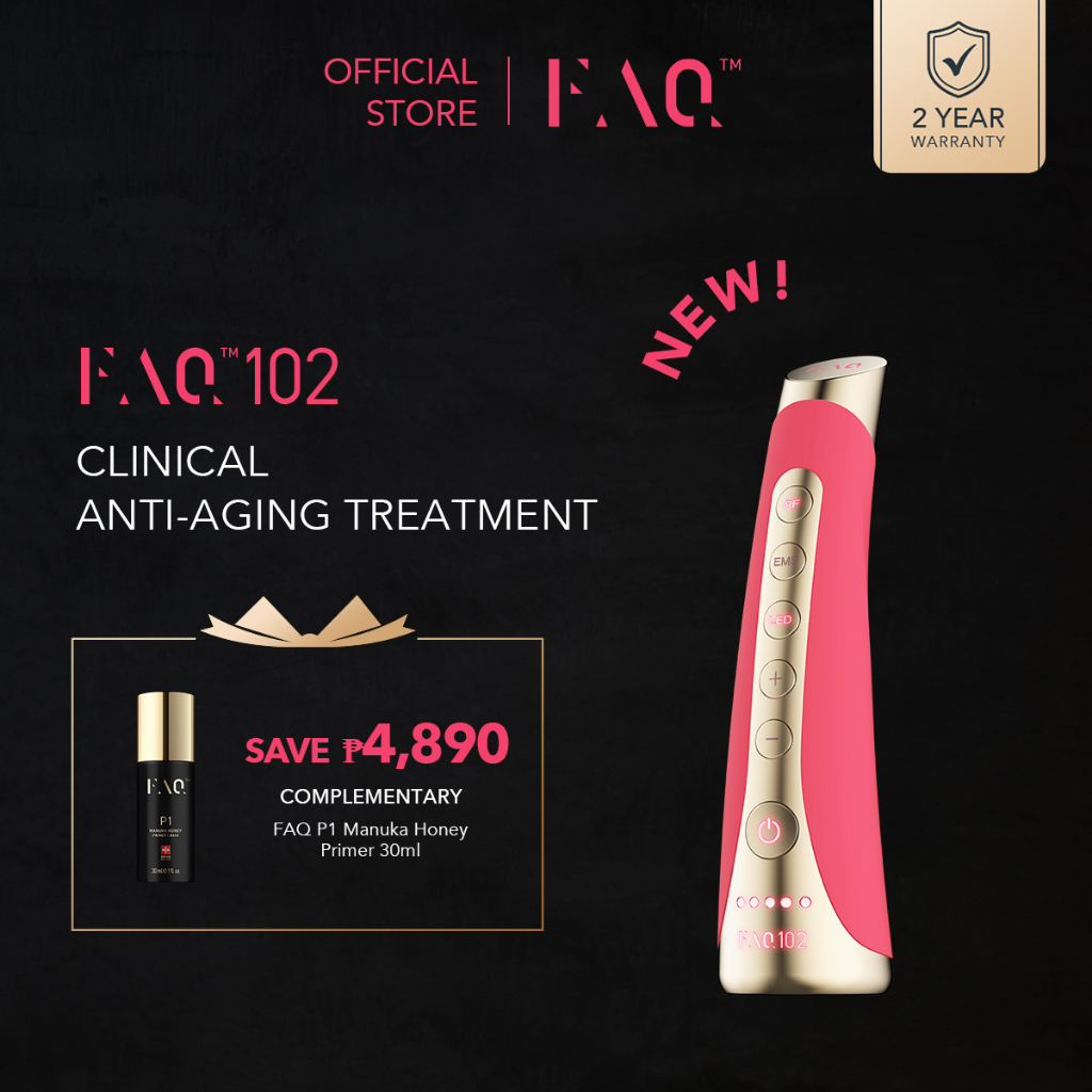 FOREO FAQ 102 - EMS, RF & 8 LED Light Therapy Facial Toning - Red Light ...