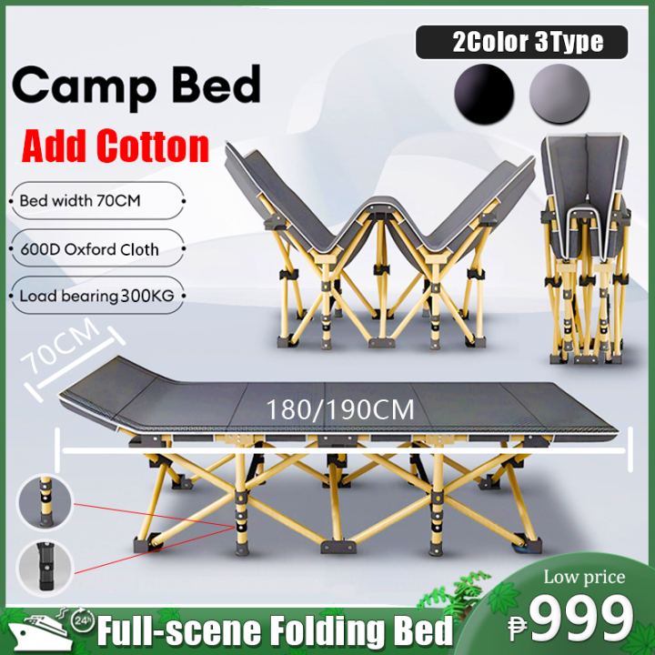 Adjustable military folding bed heavy duty straight bed outdoor ...